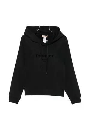 TWINSET Logo-detail Drawstring Tracksuit - Black