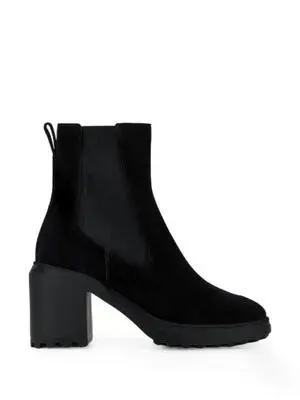 Hogan H724 Suede Chelsea Boots - Black