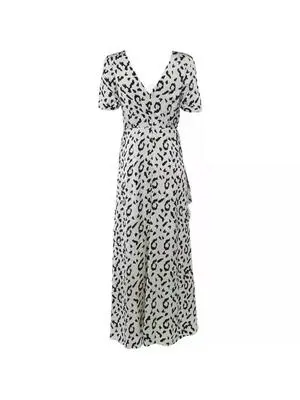SELF-PORTRAIT Leopard-print Twisted Midi Dress
