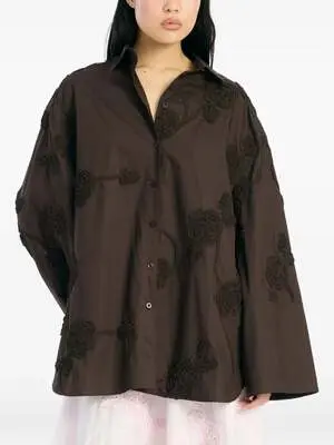 ROTATE BY BIRGER CHRISTENSEN Flower Oversized Shirt