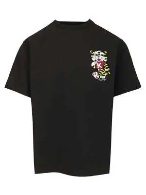 Kenzo Oversized Wild Tiger' T-shirt - Black