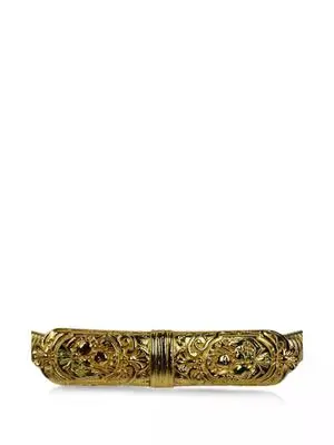 MADISON Engraved-buckle Stretch-link Belt