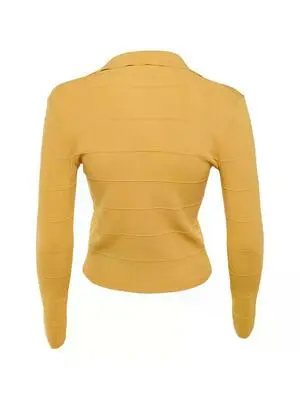 Sandro Ribbed Knit Polo Cardigan