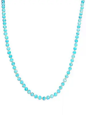MADISON Apatite Beaded Necklace - Blue