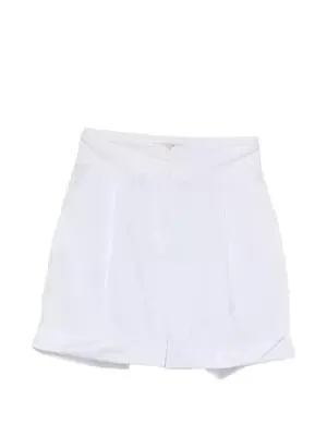 TWENTY EASY KAOS Pleated Turn-up Shorts - White