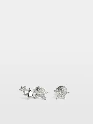 Zadig&Voltaire Rock Star Strass Earrings - Shiny Silver
