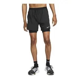 Nike Stride Dri-fit Hybrid Running Shorts - Black