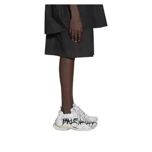 Balenciaga Runner Sneakers With Graffiti Print - White