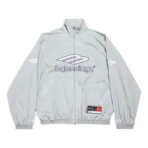 Balenciaga 3b Football Track Jacket - New Grey