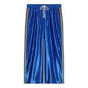 Gucci Shiny Track Pants 'royal Blue - Blue/red/green