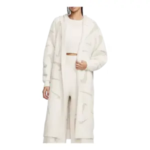 Nike Phoenix Cozy Boucle Long Knit Cardigan - White