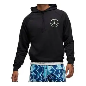 JORDAN Dri-fit Sport Bc Fleece Hoodie 'black Lime - Black/light Liquid Lime