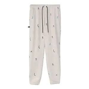 JORDAN Essential Print Sweatpants - Oatmeal Heather