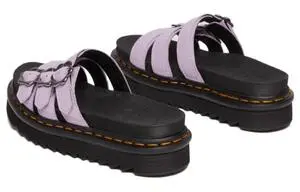 Dr. Martens Blaire Flower Buckle Slide Sandals - Lilac