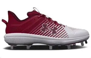 Under Armour Yard Low Mt Athletic Cleats - Cardinal/white