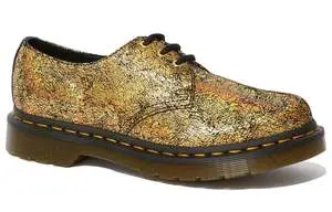 Dr. Martens 1461 Metallic Leather Oxford Shoes - Gold