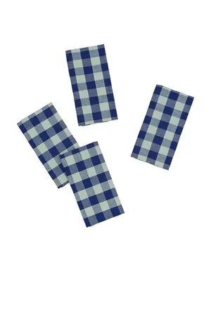 HAWKINS NEW YORK Essential Gingham Dinner Napkin In Blue - Sky & Blue