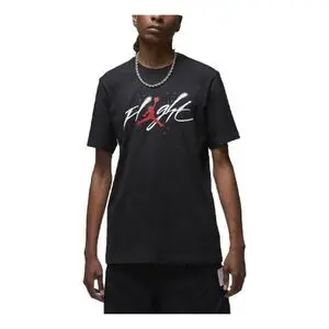 JORDAN Graphic T-shirt 'black - Black/multi-color