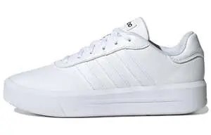Adidas Court Platform Sneakers - Cloud White/cloud White/core Black
