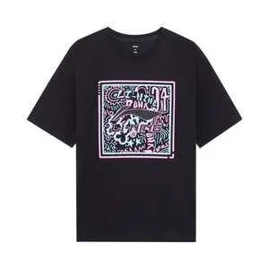 LI-NING Hoops Graphic T-shirt 'black - Black/multi-color