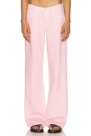 FRAME The Gray Wide Leg Jeans - Cotton Candy