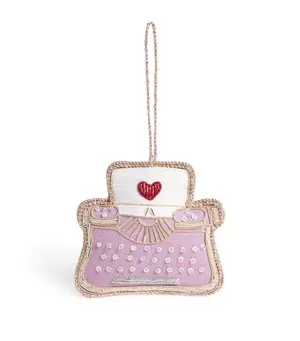 KATIE LARMOUR Typewriter Tree Decoration - Purple