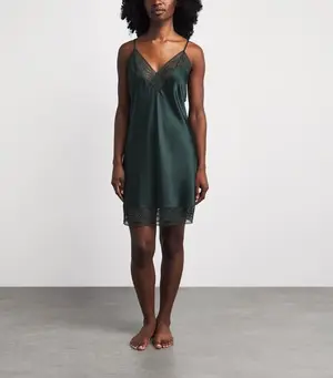 AUBADE Silk-blend Nightie With Lace Trim