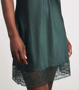 AUBADE Silk-blend Nightie With Lace Trim
