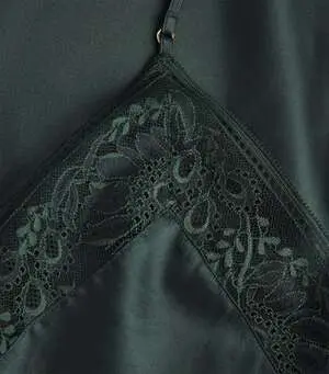AUBADE Silk-blend Nightie With Lace Trim