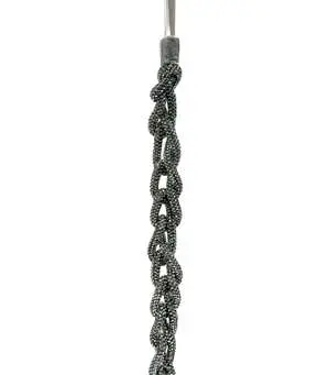 SHISHI Crystal-embellished Braided Garland - Silver