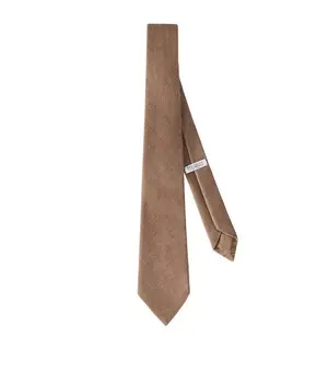 Brunello Cucinelli Corduroy Tie - Beige