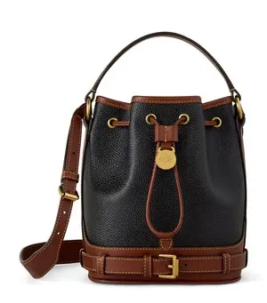 Mulberry Small Leather-trim Bucket Bag - Black