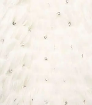 Stella McCartney Silk Embellished Strapless Mini Dress