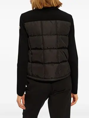Moncler Wool And Nylon Padded Cardigan