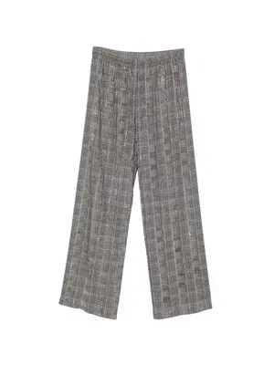 Ermanno Scervino Checked Trousers - Grey