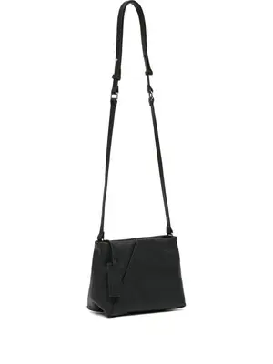 MAISON MARGIELA Folded Leather Crossbody Bag - Black