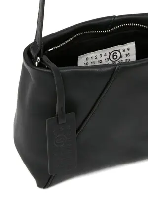 MAISON MARGIELA Folded Leather Crossbody Bag - Black
