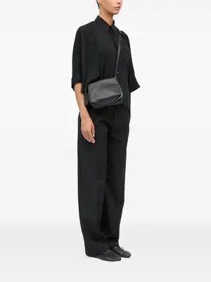 MAISON MARGIELA Folded Leather Crossbody Bag - Black