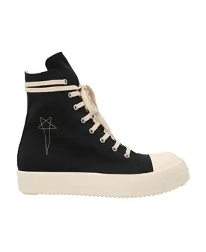 Rick Owens High-top Lace-up Sneakers With Side Zip