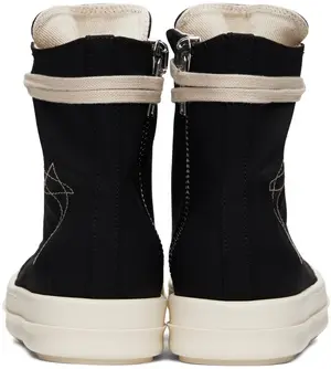 Rick Owens High-top Lace-up Sneakers With Side Zip