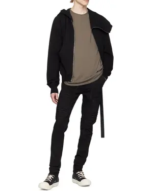 Rick Owens High-top Lace-up Sneakers With Side Zip