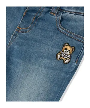 Moschino Patch Detail Straight Leg Jeans