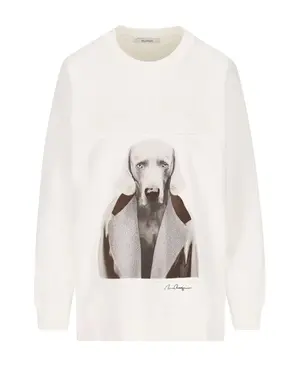 Max Mara Graphic Print Long Sleeve Sweatshirt