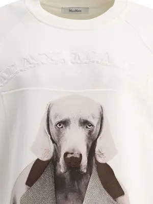 Max Mara Graphic Print Long Sleeve Sweatshirt