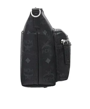 Mcm Allover Logo Print Shoulder Bag