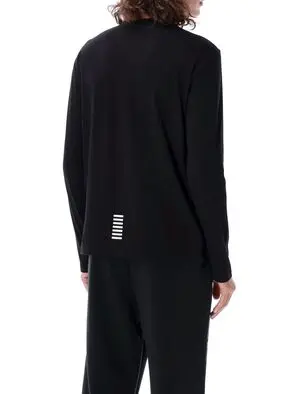 EA7 Logo-printed Long-sleeved T-shirt