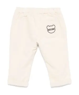 Moschino Corduroy Trousers With Logo Detail