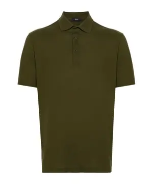 Herno Short-sleeved Polo Shirt - Green