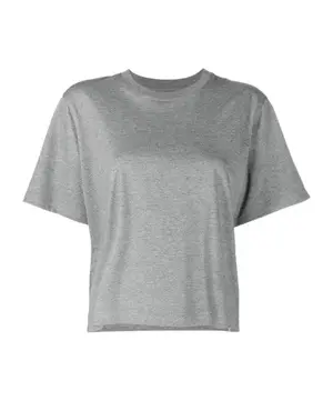 LOULOU STUDIO Crew-neck Oversized T-shirt - Greymelange