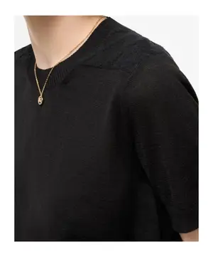 Burberry Check Panel Wool Silk Top